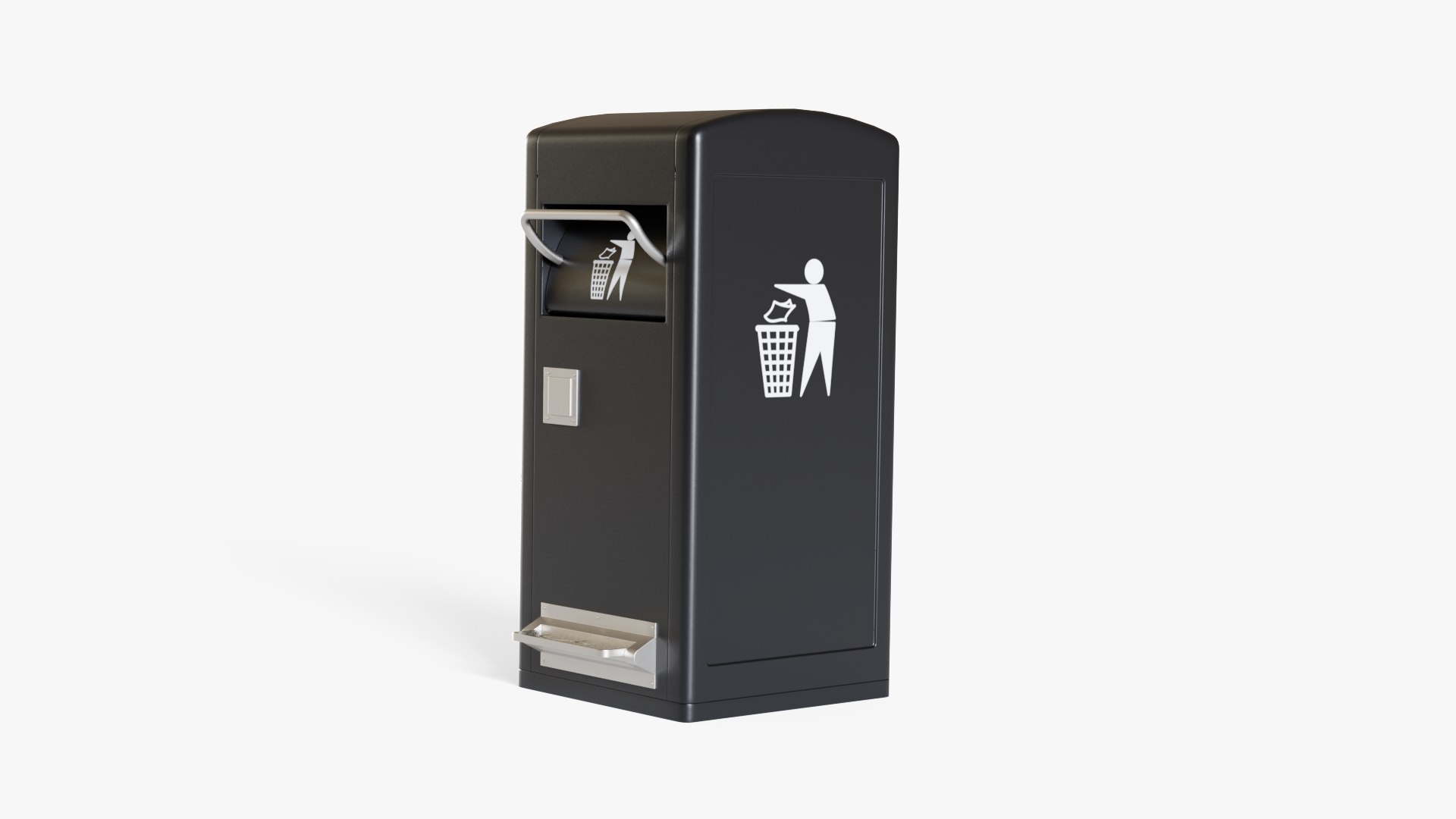 3D Trash Bin Model - TurboSquid 1743367