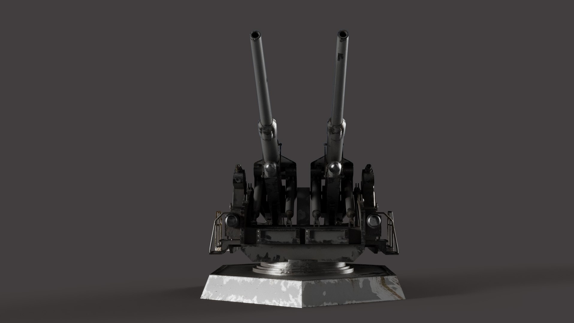 12-8 Cm Flak Model - TurboSquid 2219599