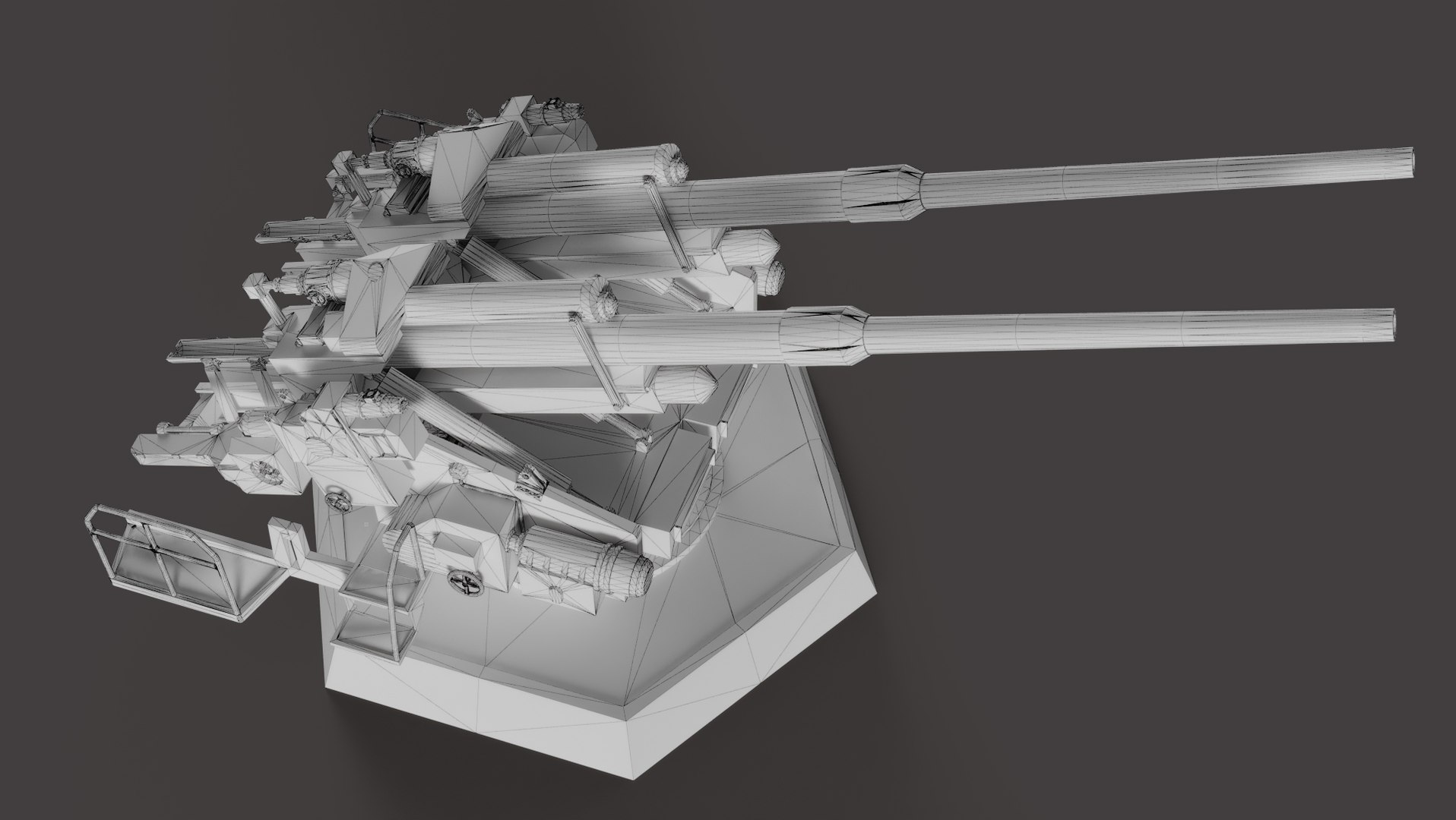 12-8 Cm Flak Model - TurboSquid 2219599