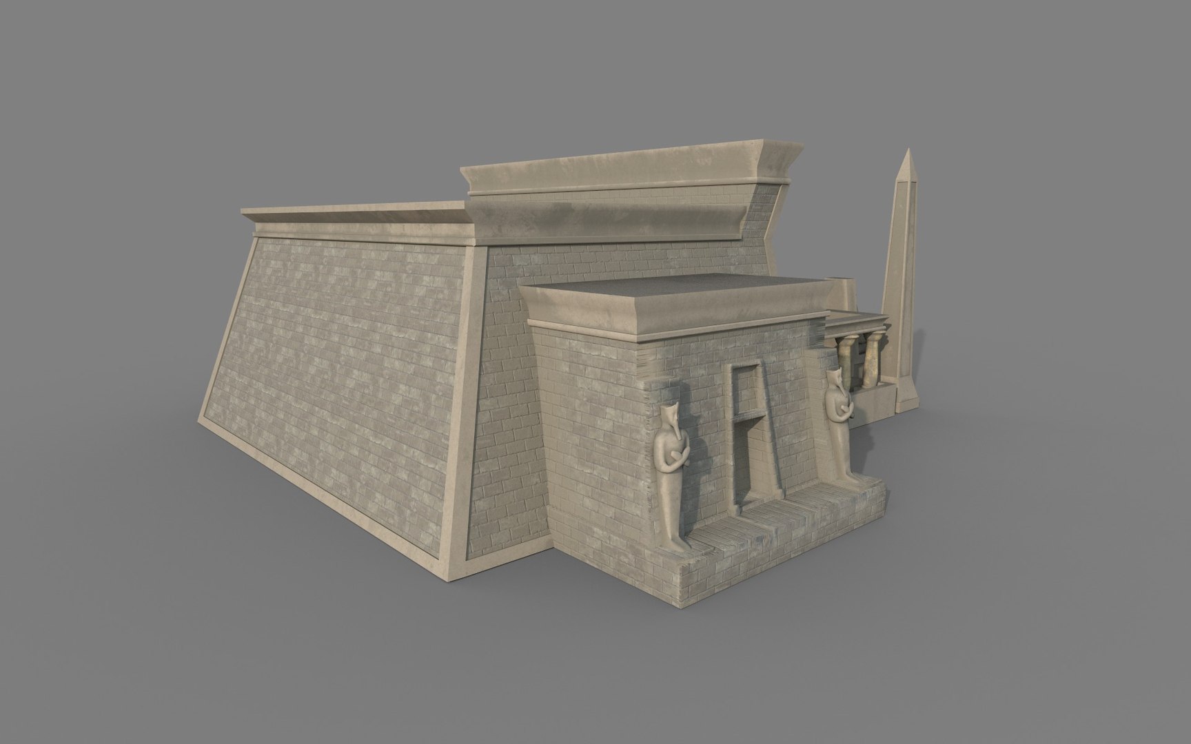 Egypt Temple 3D Model - TurboSquid 1617425