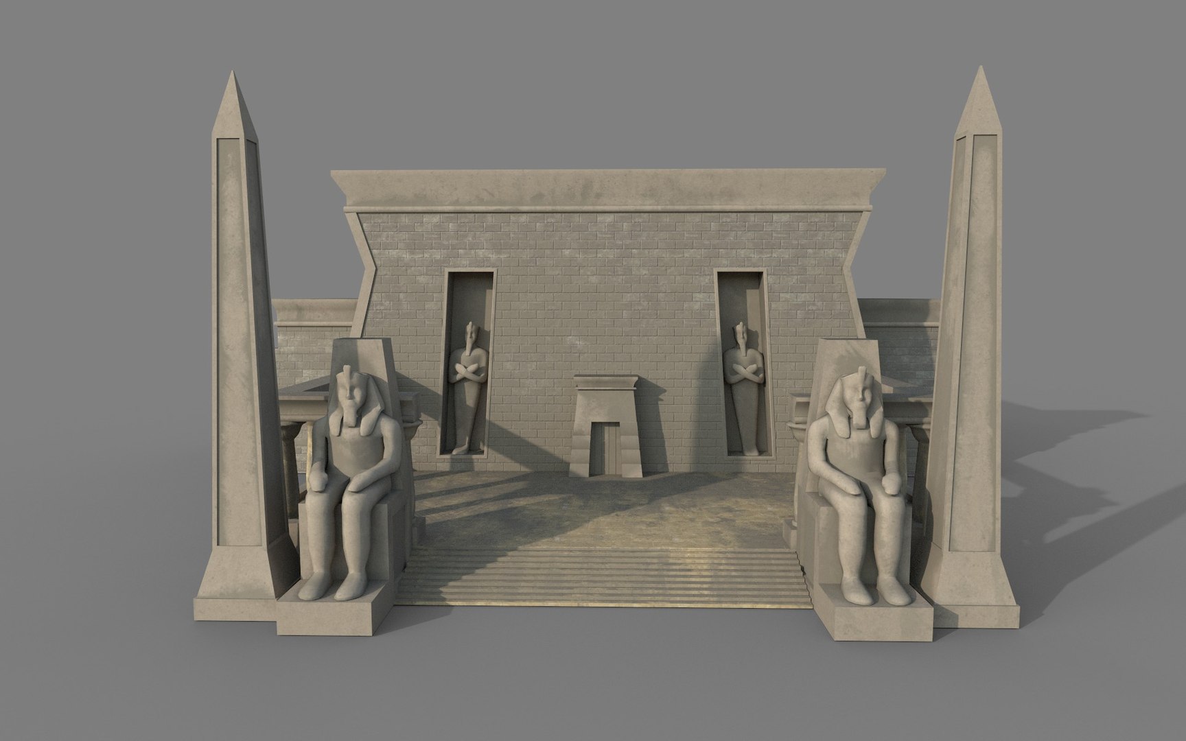 Egypt Temple 3D Model - TurboSquid 1617425
