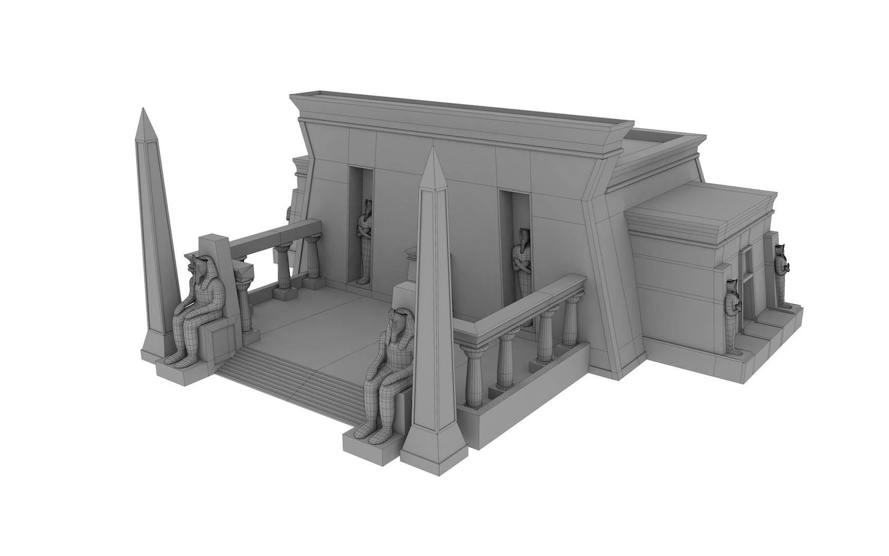 Egypt Temple 3D Model - TurboSquid 1617425