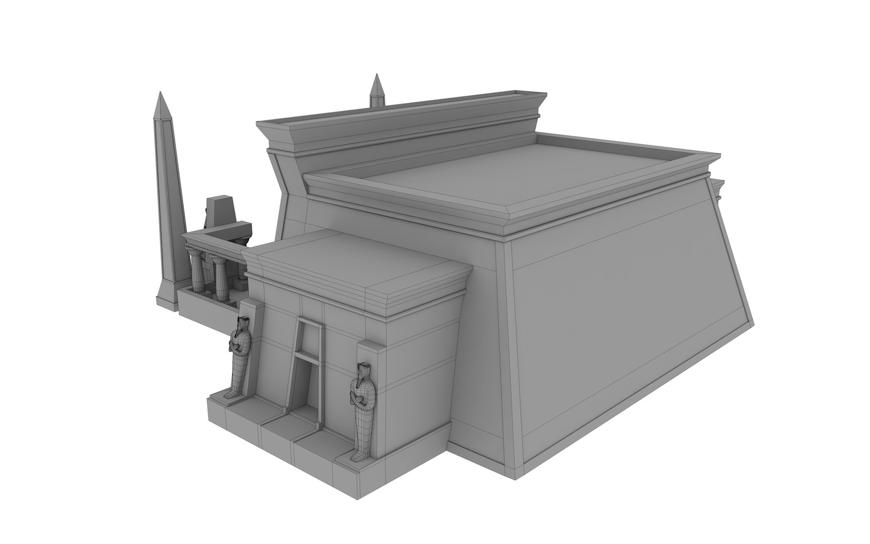 Egypt Temple 3D Model - TurboSquid 1617425