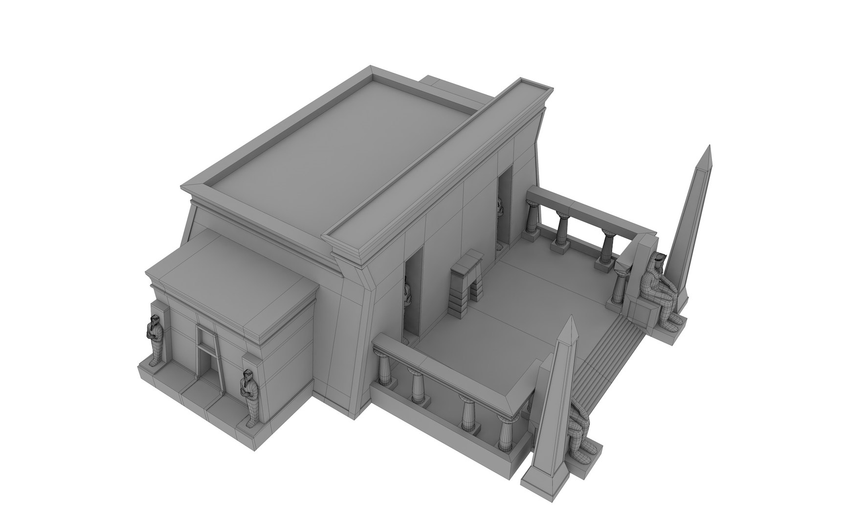 Egypt Temple 3D Model - TurboSquid 1617425