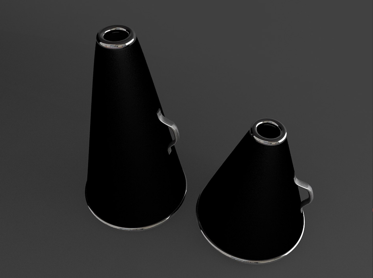 3d model of director bullhorn horn