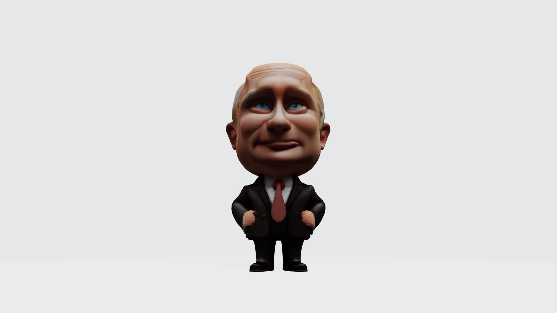3D Putin Cartoon Bubblehead Model - TurboSquid 2358876