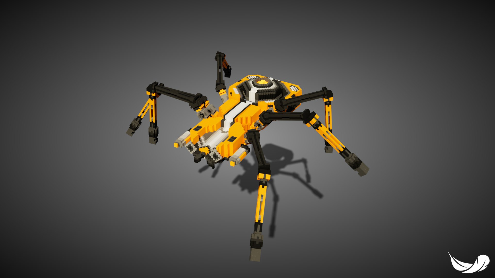 Spider-Mecha Bot Voxel Model Low-poly 3D Model 3D Model - TurboSquid ...