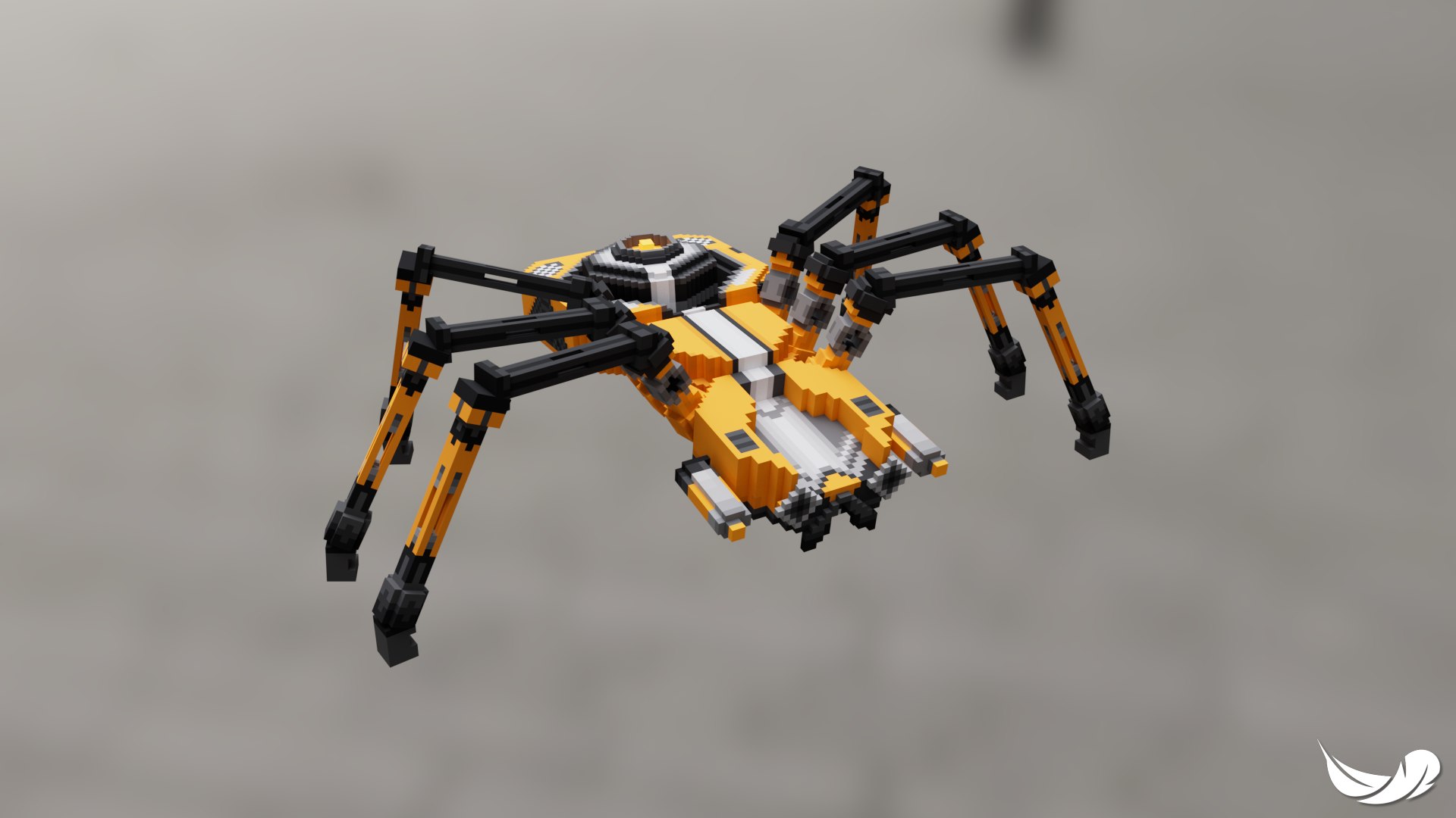 Spider-Mecha Bot Voxel Model Low-poly 3D Model 3D Model - TurboSquid ...