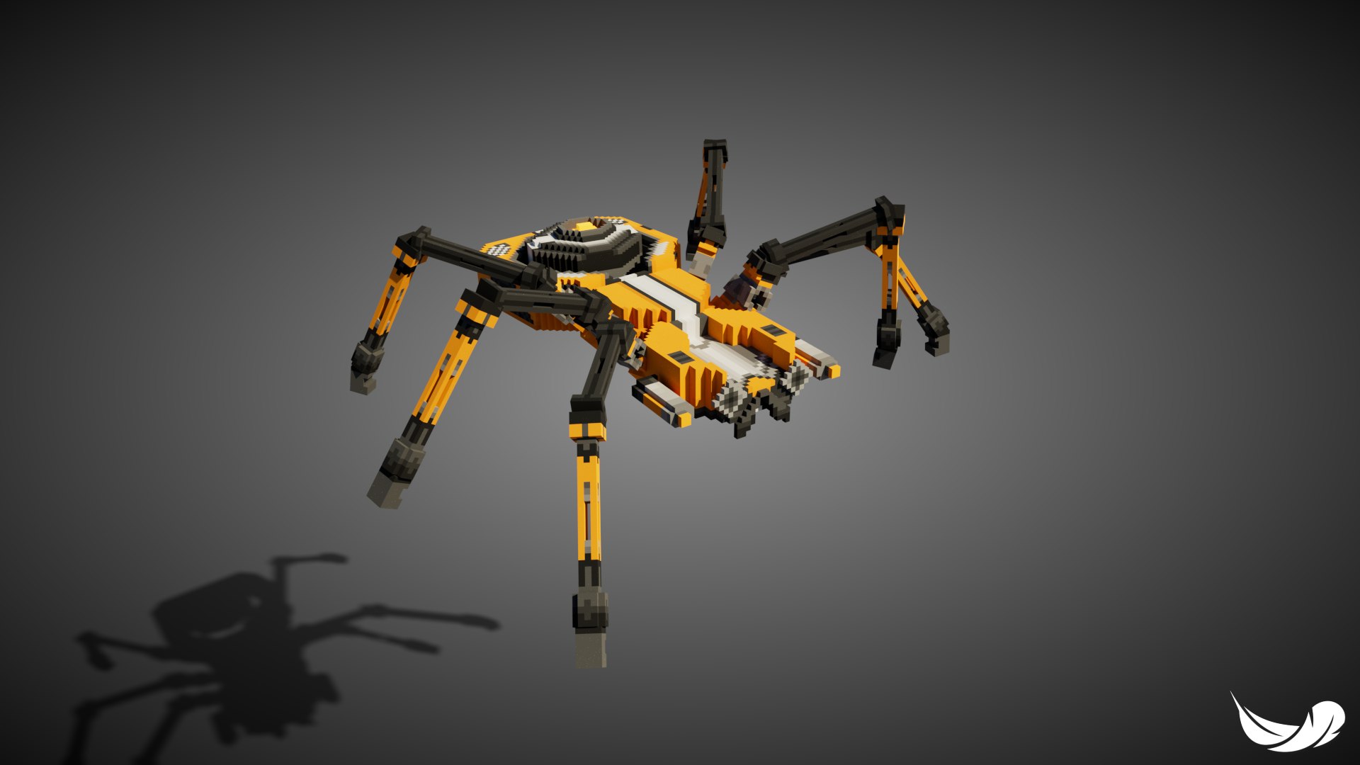 Spider-Mecha Bot Voxel Model Low-poly 3D Model 3D Model - TurboSquid ...