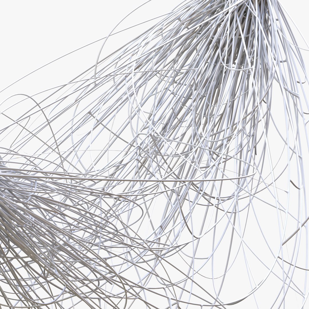 3D Model Cable Wire Web Bundle - TurboSquid 2050220