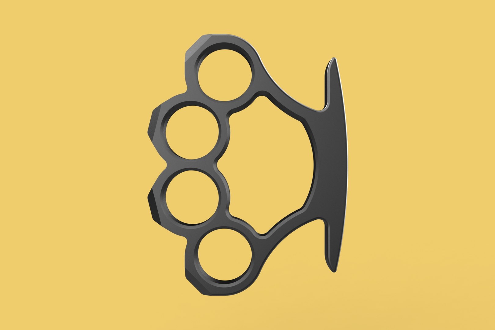 HAND KNUCKLE DUSTER SELF DEFENSE BRASS KNUCKLES FIST LOAD GRIP 3D Model ...