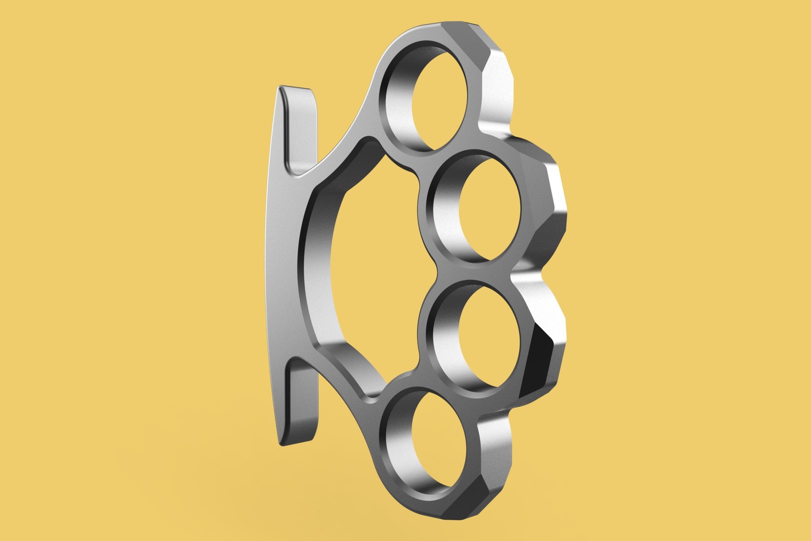 HAND KNUCKLE DUSTER SELF DEFENSE BRASS KNUCKLES FIST LOAD GRIP 3D Model ...