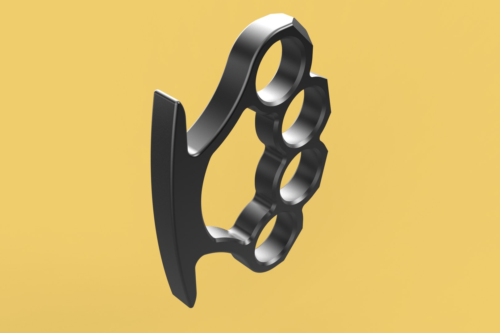 HAND KNUCKLE DUSTER SELF DEFENSE BRASS KNUCKLES FIST LOAD GRIP 3D Model ...