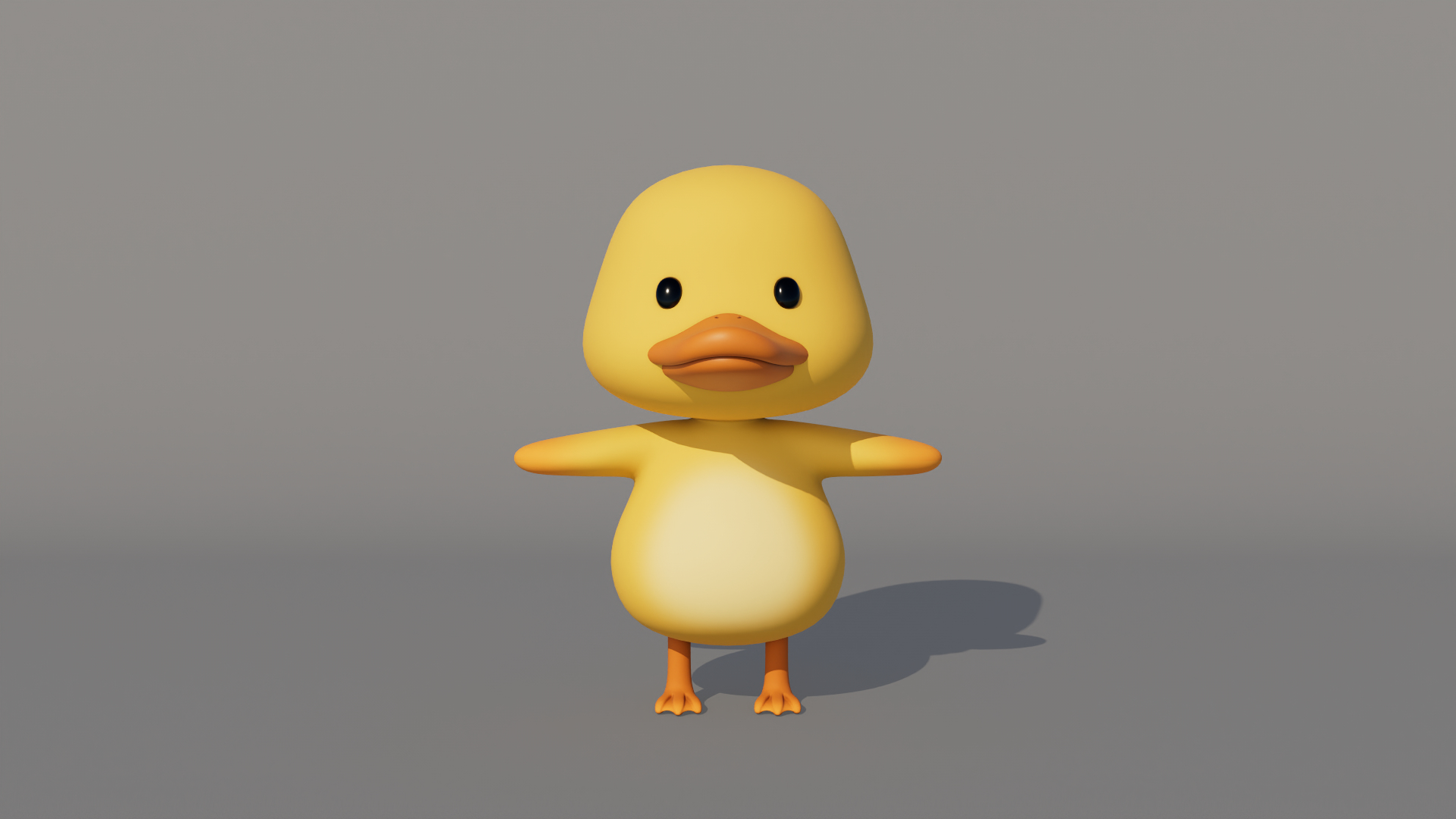 Rigged Cartoon Duck Model - TurboSquid 2215563