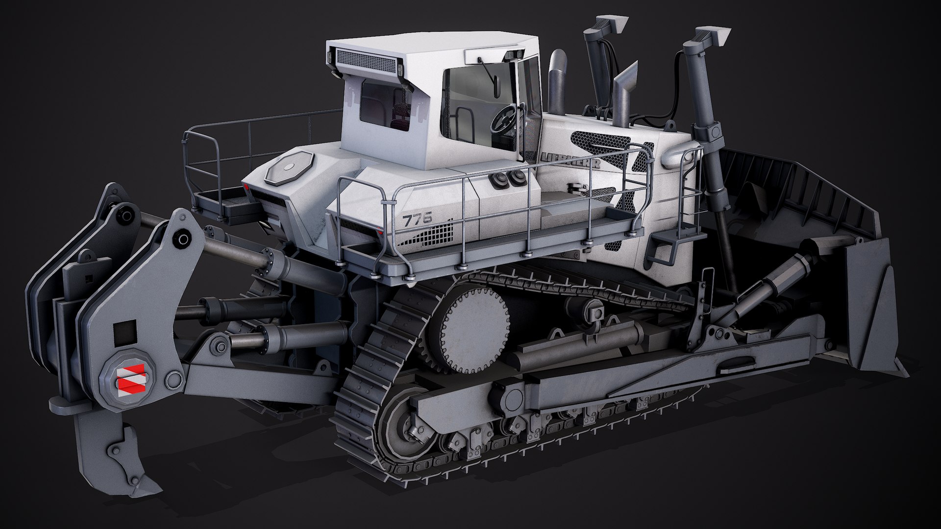 3D Mining Bulldozer Liebherr PR 776 PBR - TurboSquid 1724137