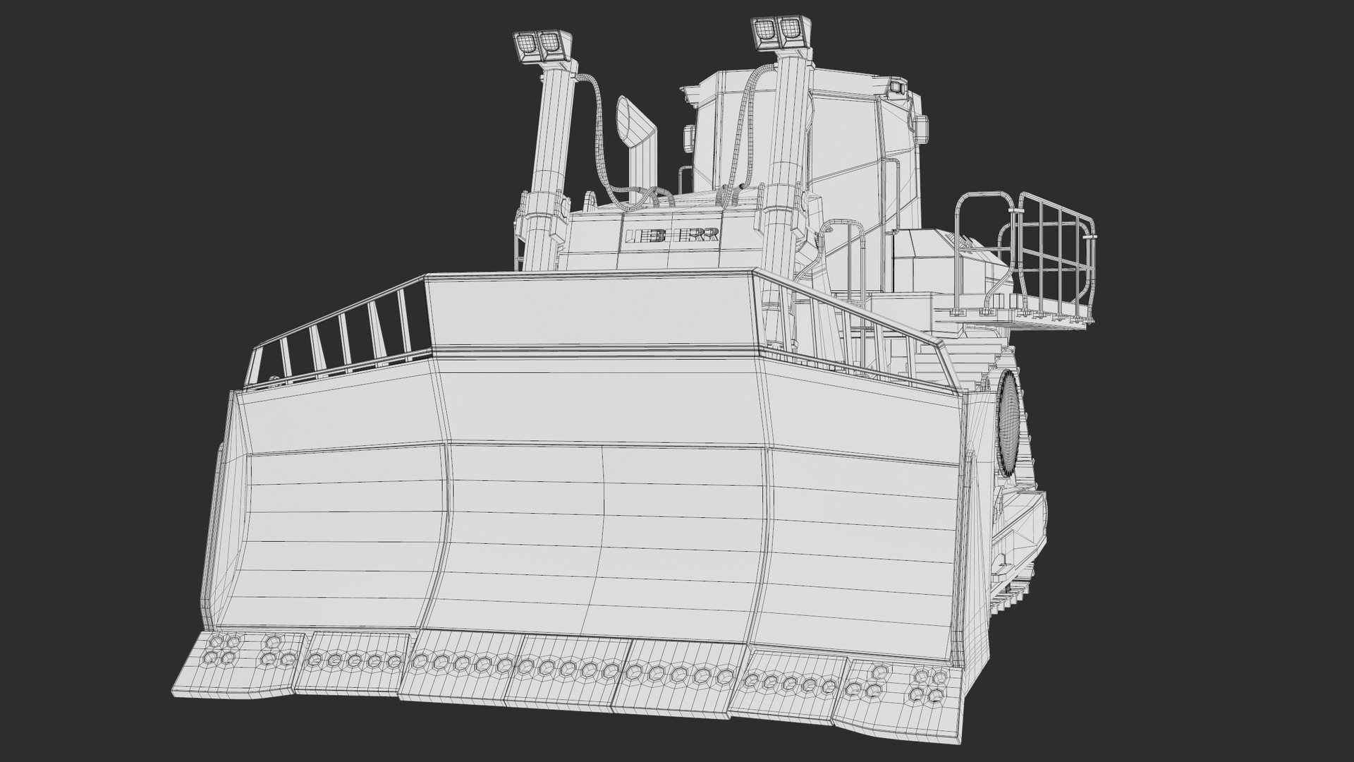 3D Mining Bulldozer Liebherr PR 776 PBR - TurboSquid 1724137
