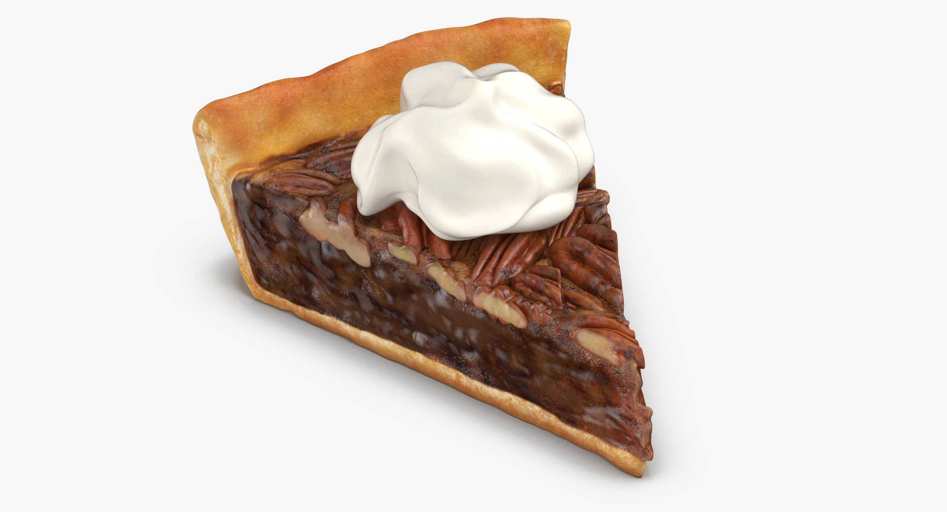 Pecan Pie Slice Model - TurboSquid 1339426