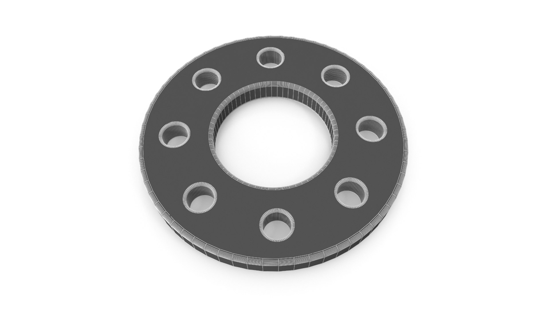 3D Round Flange Metal Armor V3 PBR Model - TurboSquid 2300793