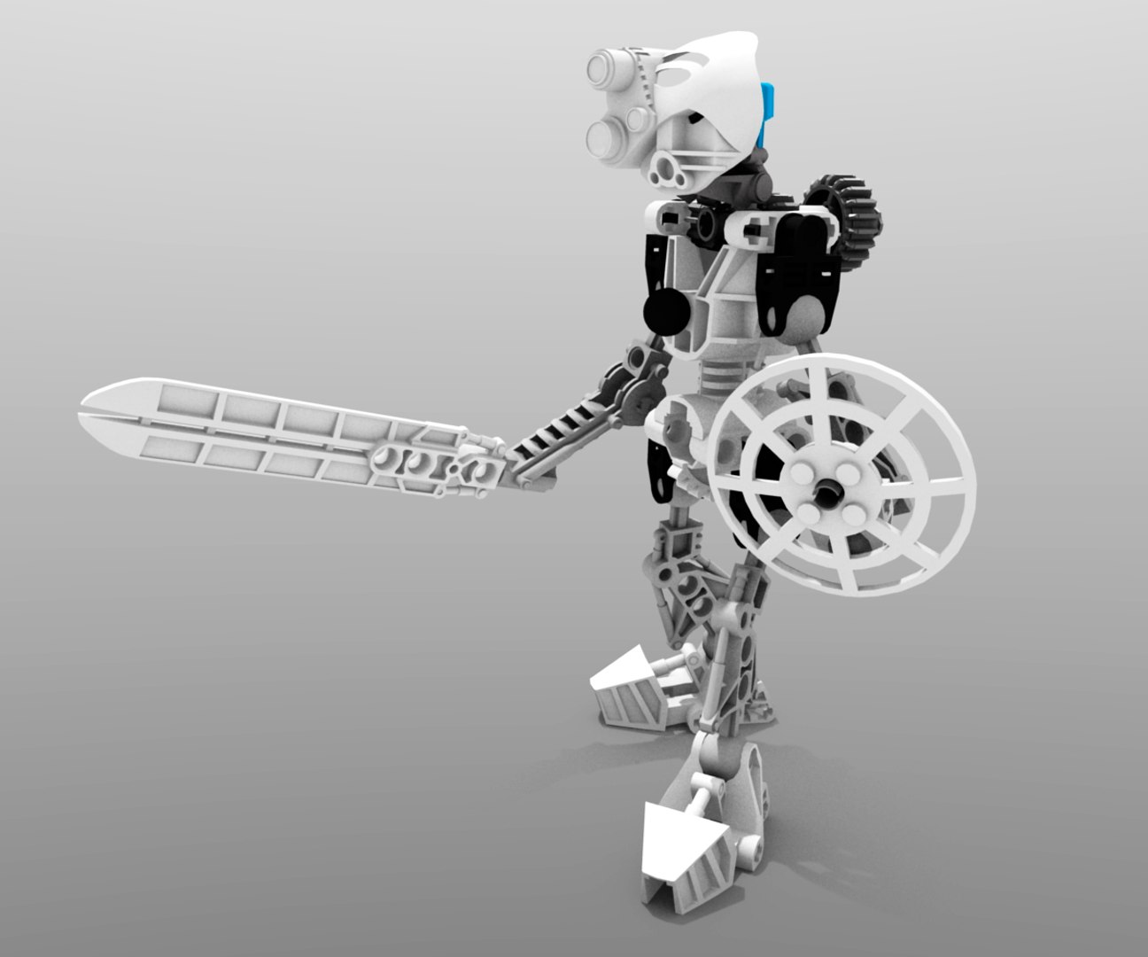 lego bionicle kopaka - 3d model