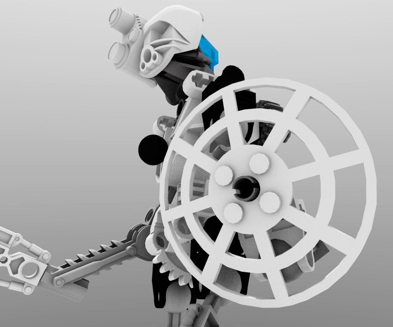 lego bionicle kopaka - 3d model