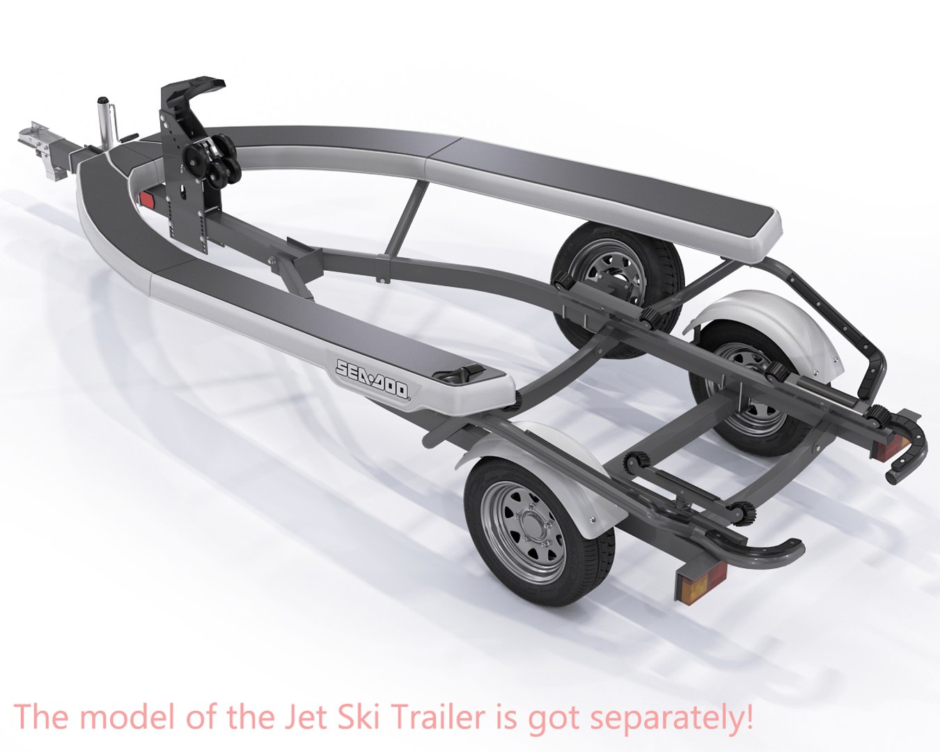 3d model jetski sea-doo gti 215