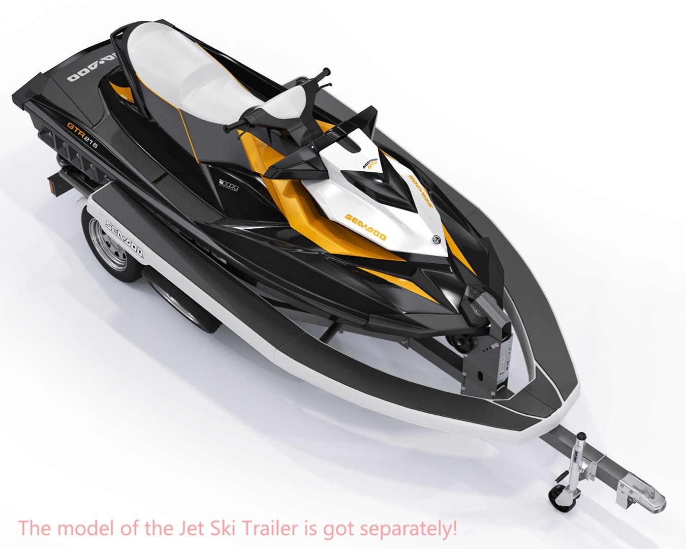 3d Model Jetski Sea-doo Gti 215