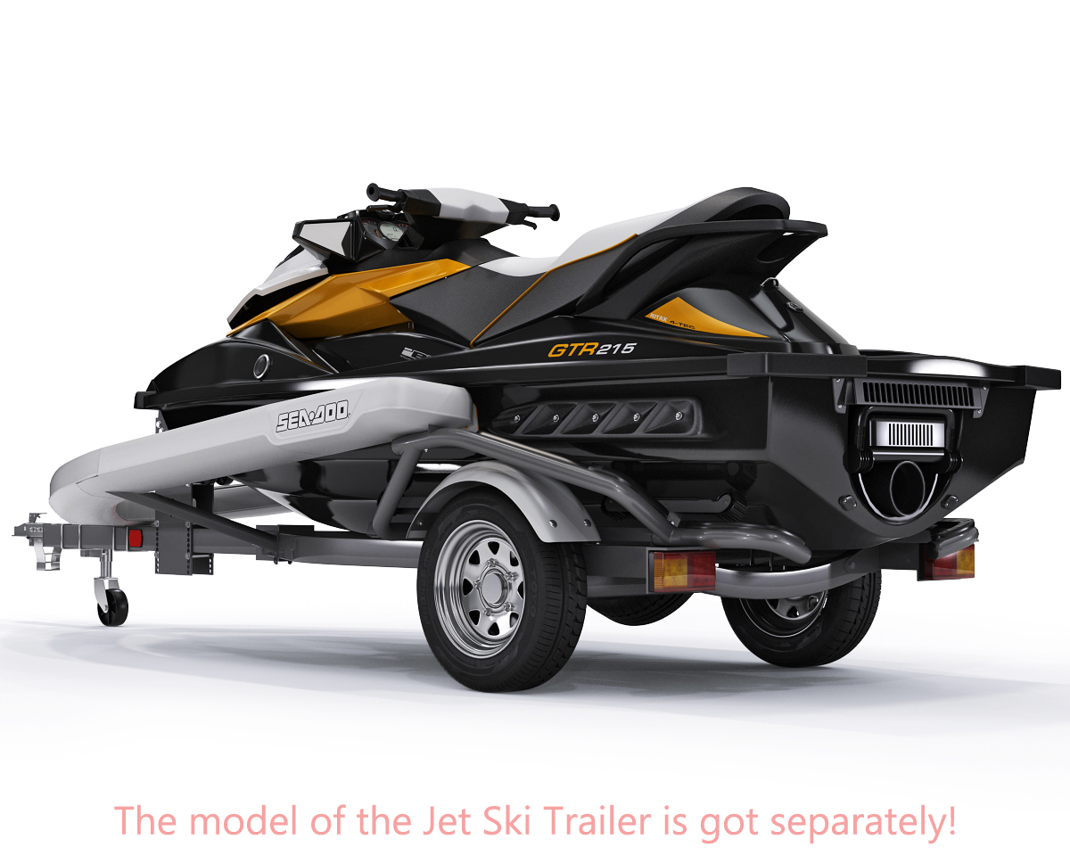 3d model jetski sea-doo gti 215