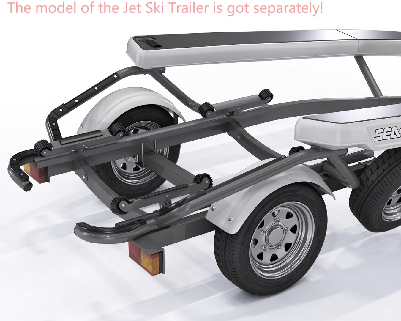 3d model jetski sea-doo gti 215