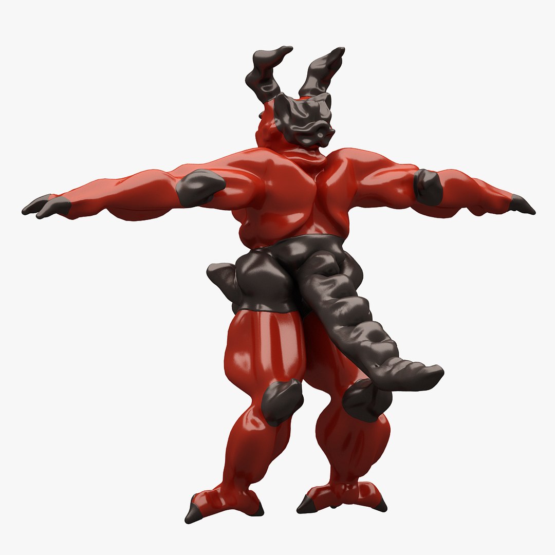 Monster T-pose Rigged 3d Max