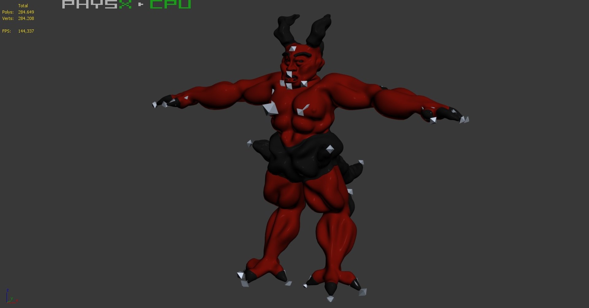 Monster T-pose Rigged 3d Max