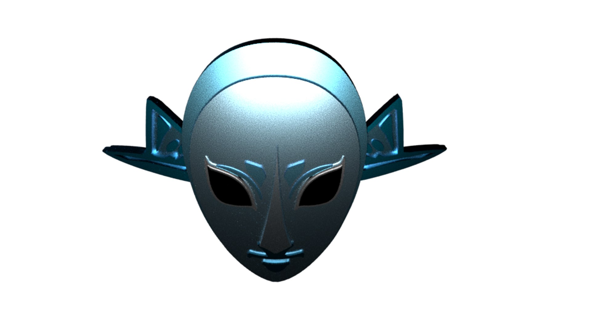 Zora Mask Zelda 3D Model - TurboSquid 1627066