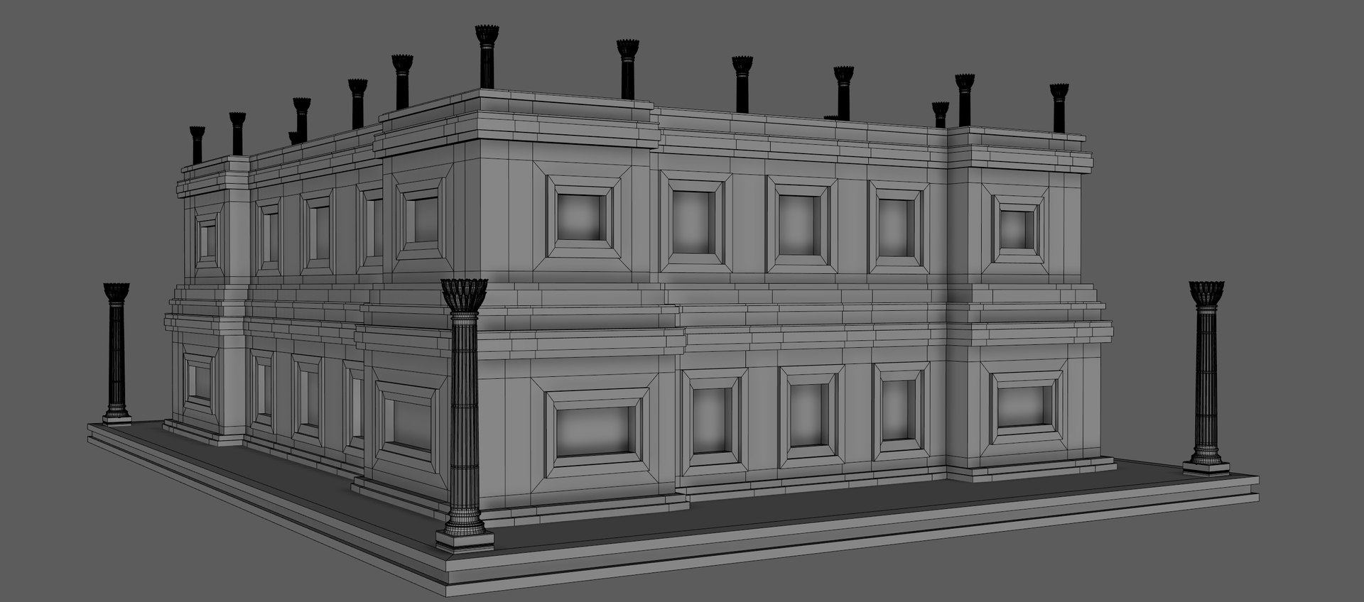 3D Ancient Persian Building V2 Model - TurboSquid 2249409