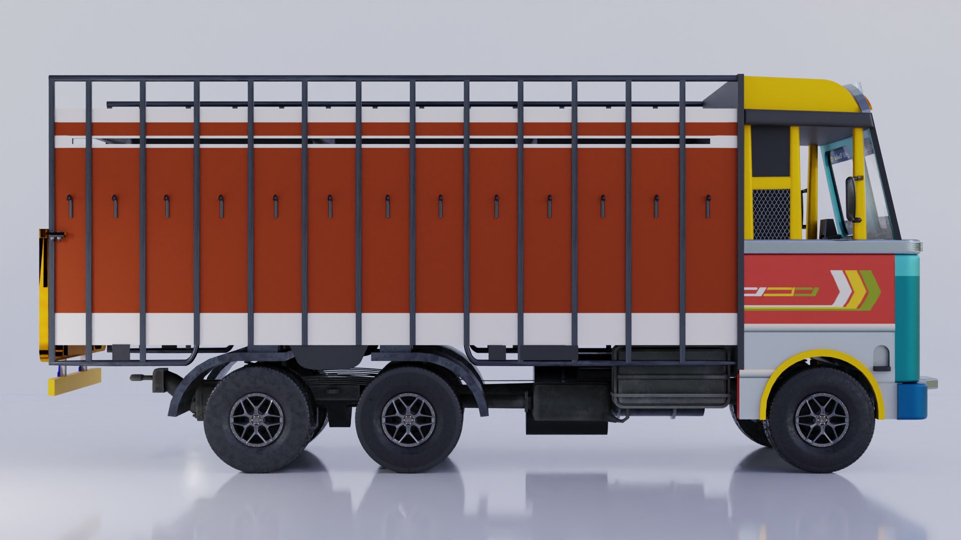 3D Indian Truck 3D Model - TurboSquid 2349495
