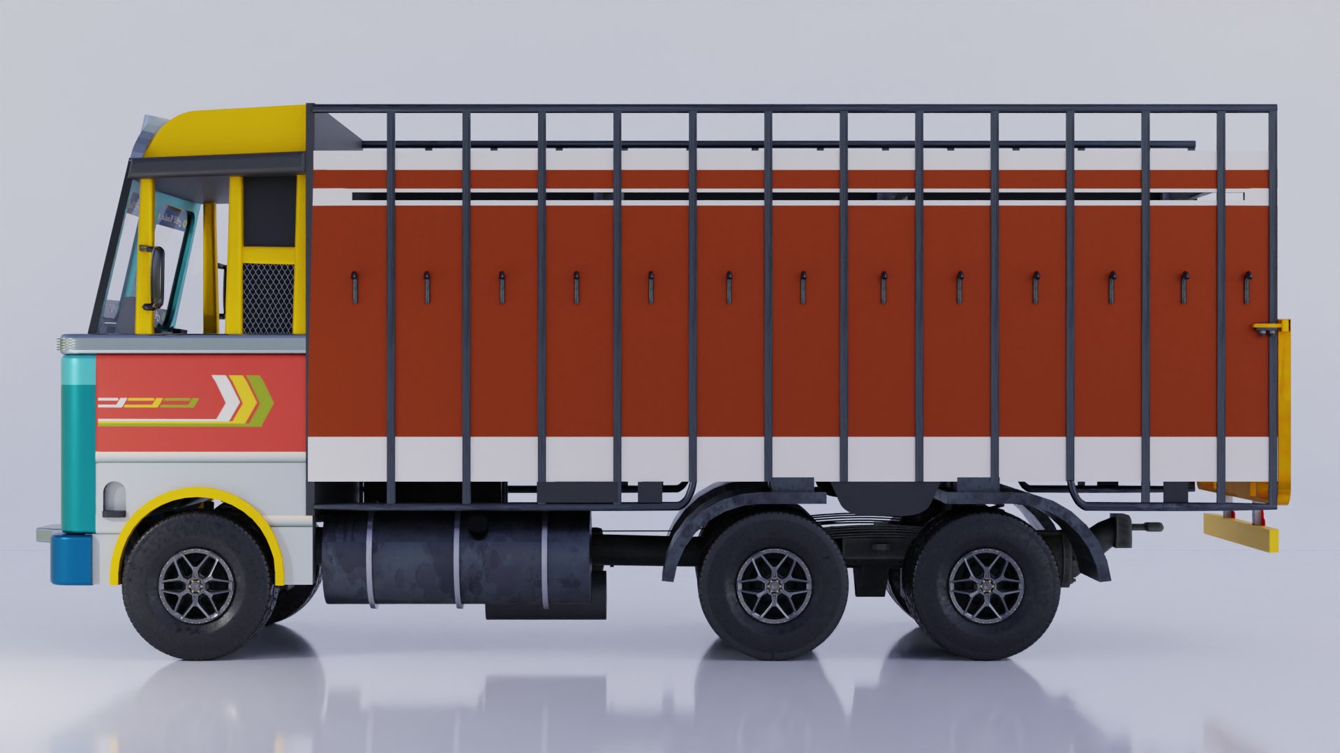 3D Indian Truck 3D Model - TurboSquid 2349495