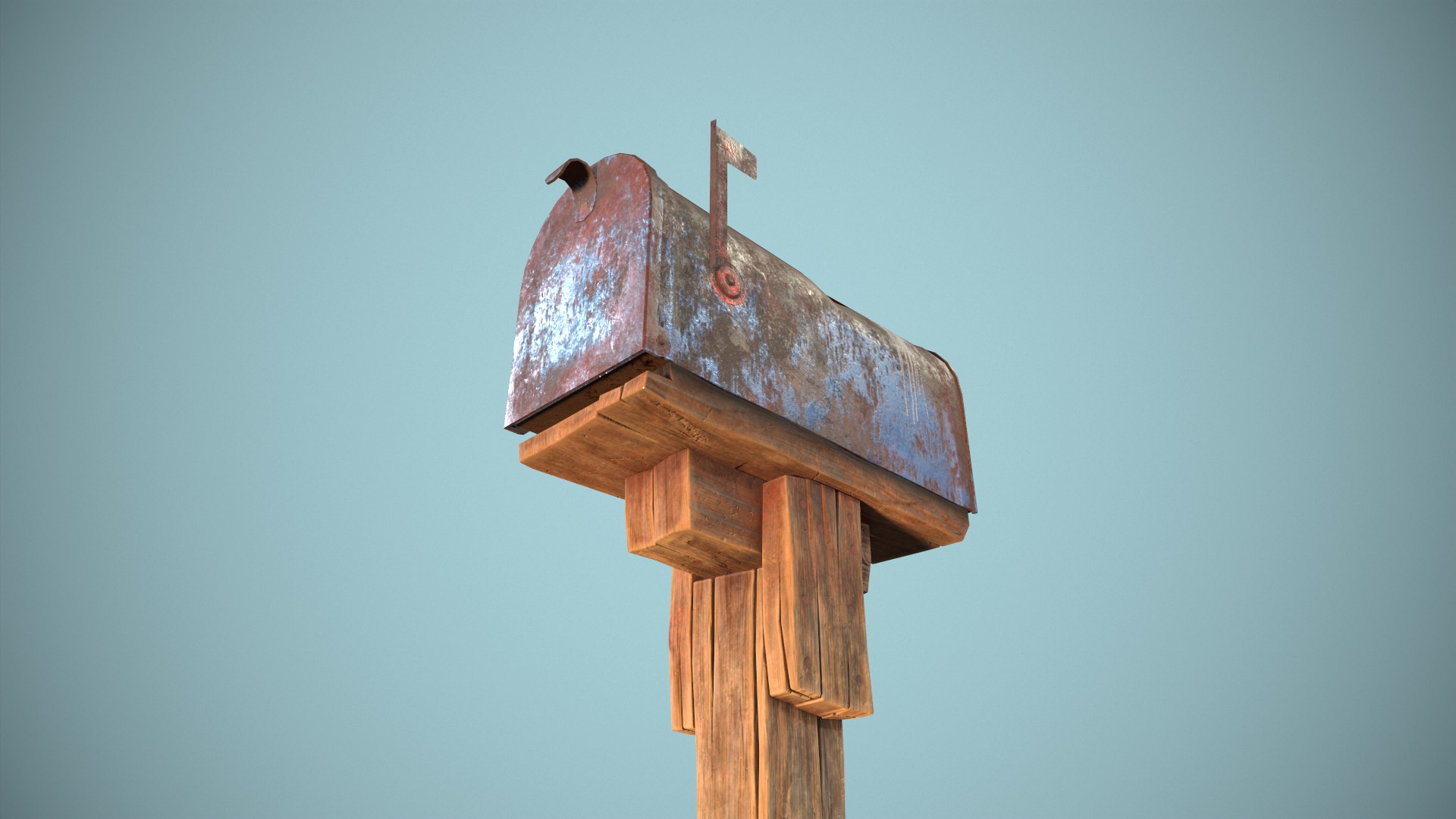Old Retro Letterbox 3D Model - TurboSquid 1759406
