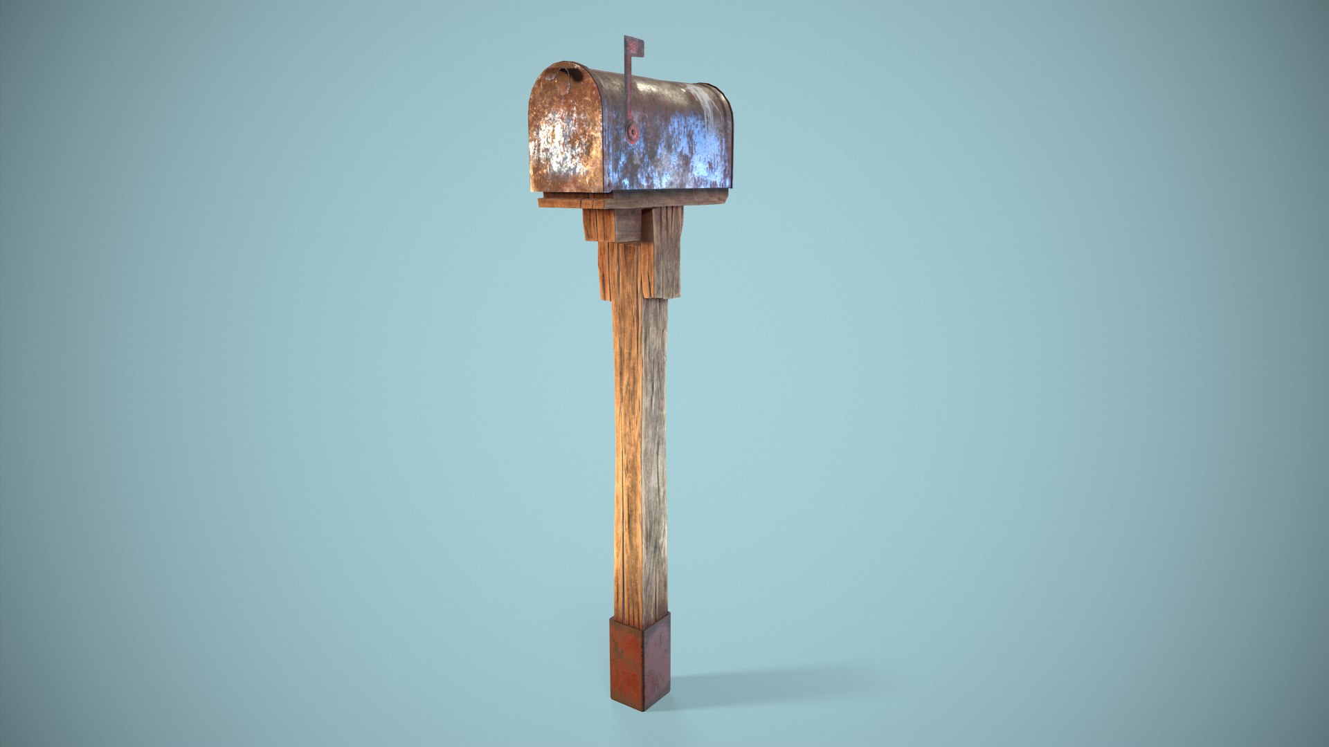 Old Retro Letterbox 3D Model - TurboSquid 1759406