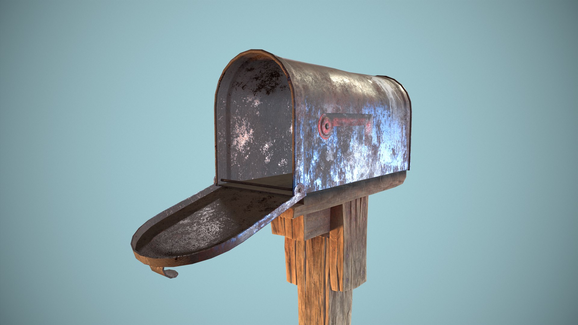 Old Retro Letterbox 3D Model - TurboSquid 1759406
