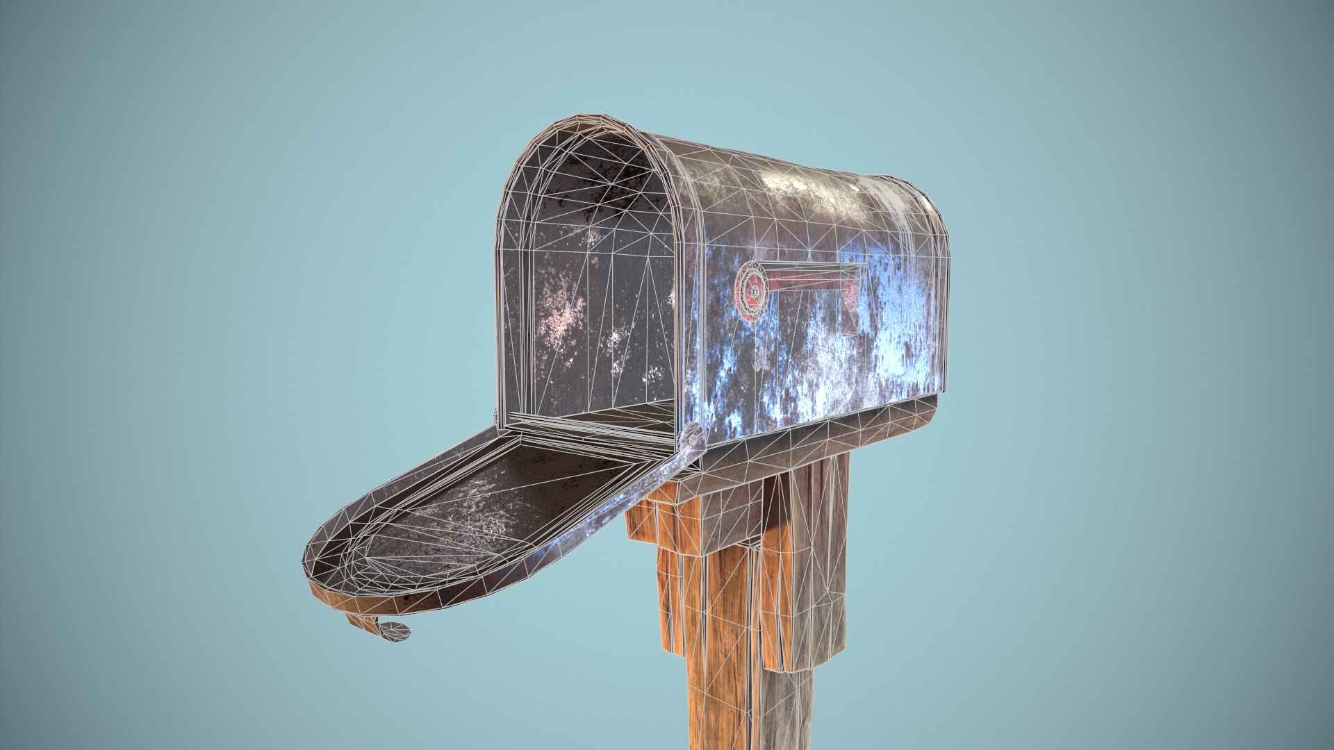Old Retro Letterbox 3D Model - TurboSquid 1759406
