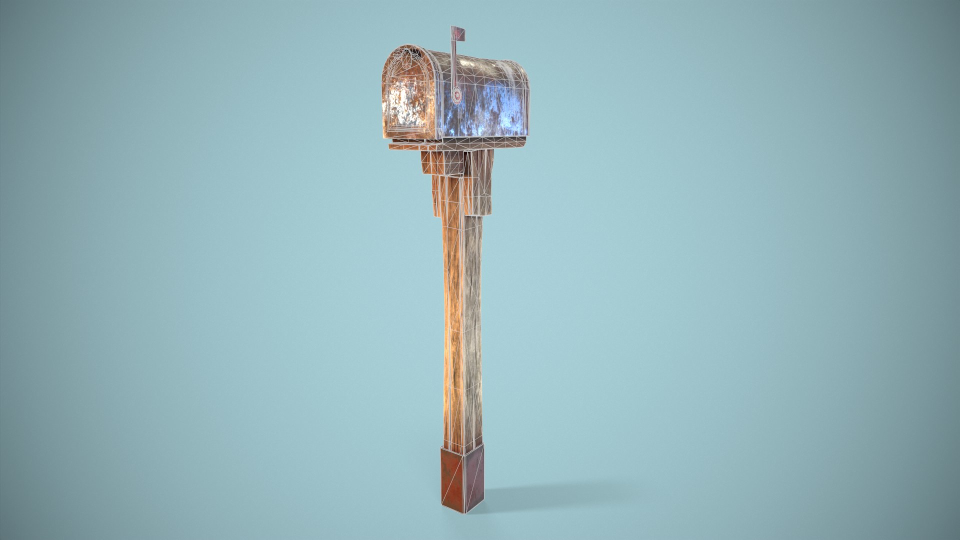 Old Retro Letterbox 3D Model - TurboSquid 1759406