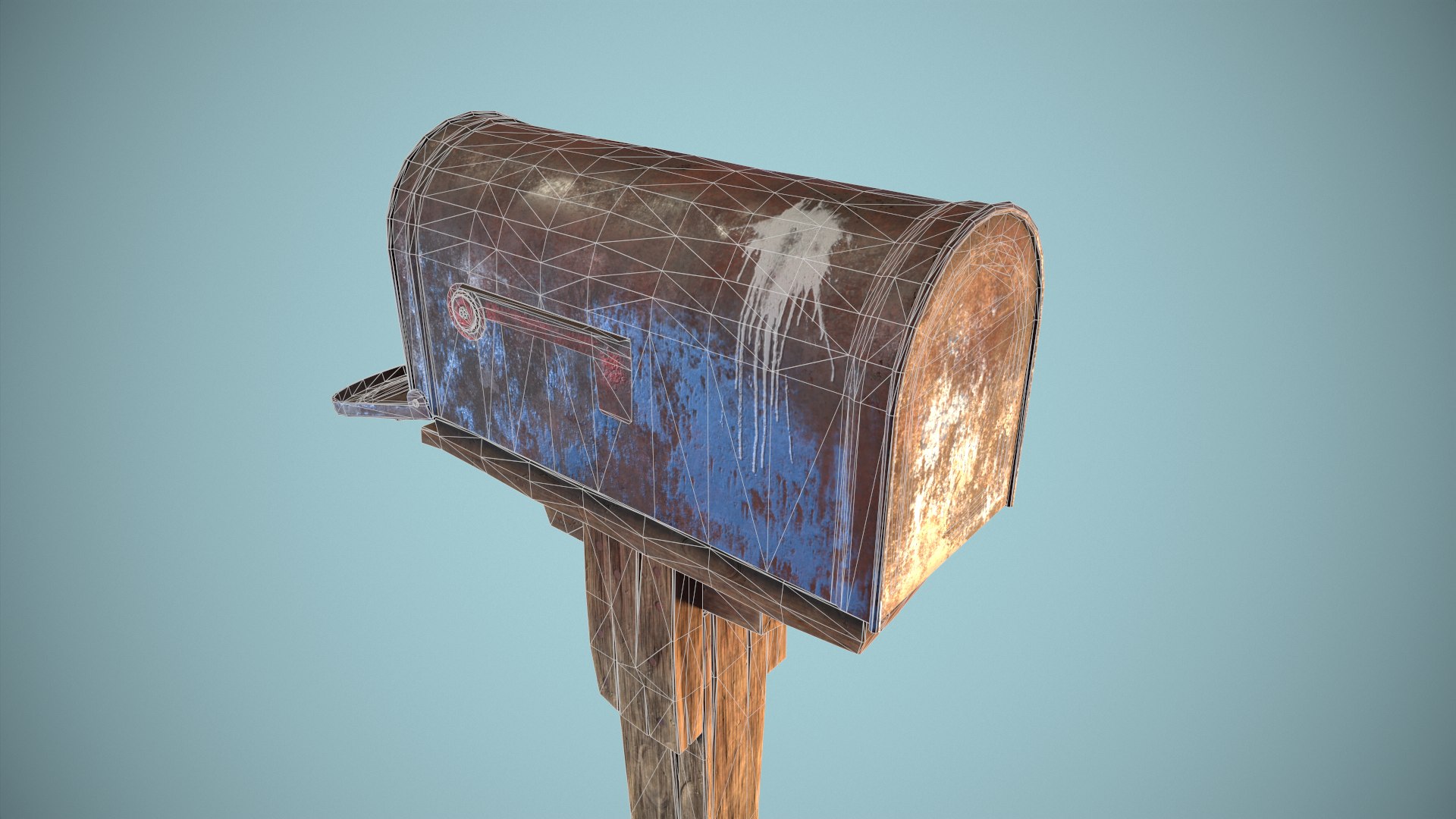 Old Retro Letterbox 3D Model - TurboSquid 1759406