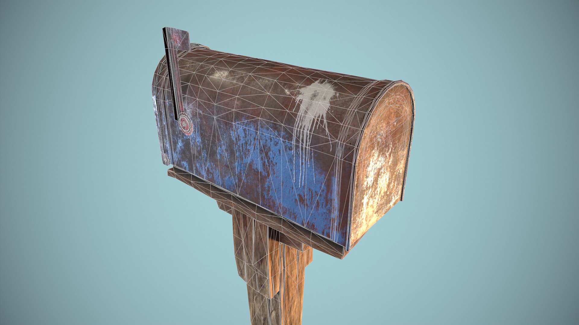 Old Retro Letterbox 3D Model - TurboSquid 1759406