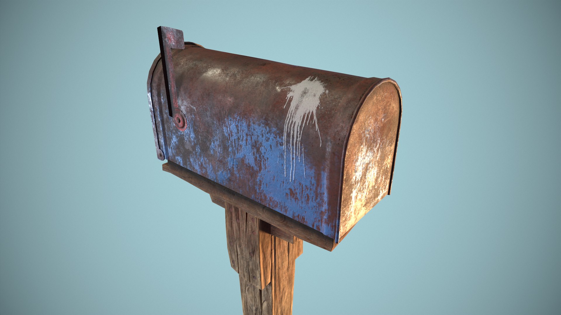 Old Retro Letterbox 3D Model - TurboSquid 1759406