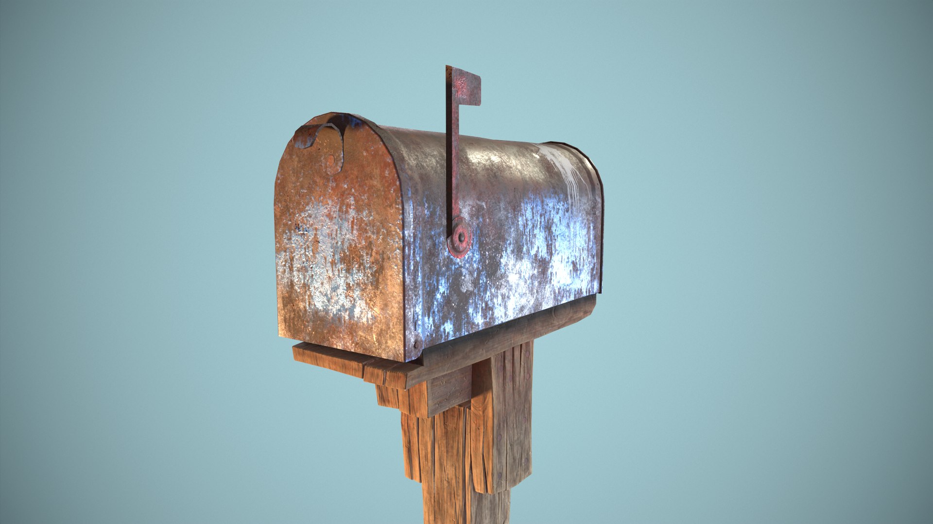Old Retro Letterbox 3D Model - TurboSquid 1759406