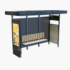 Blender Bus-Stop Models | TurboSquid