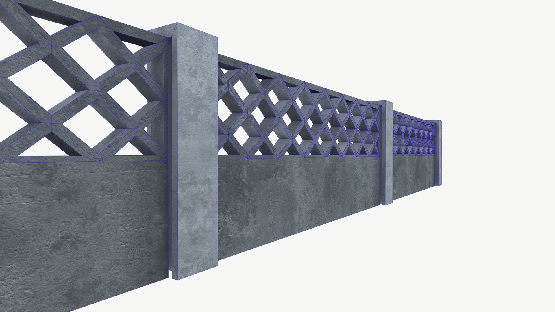 Compound Wall 3D Model - TurboSquid 2387217