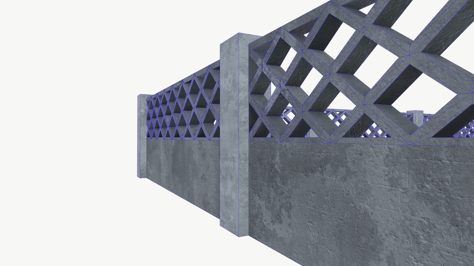 Compound Wall 3D Model - TurboSquid 2387217