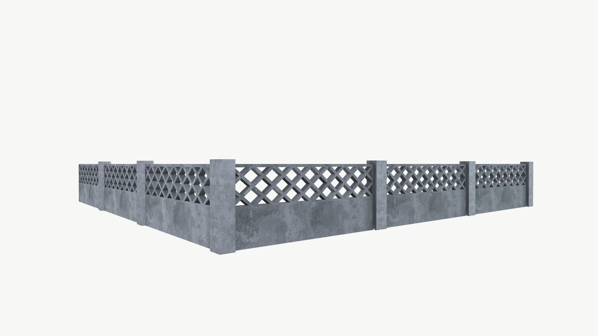 Compound Wall 3D Model - TurboSquid 2387217