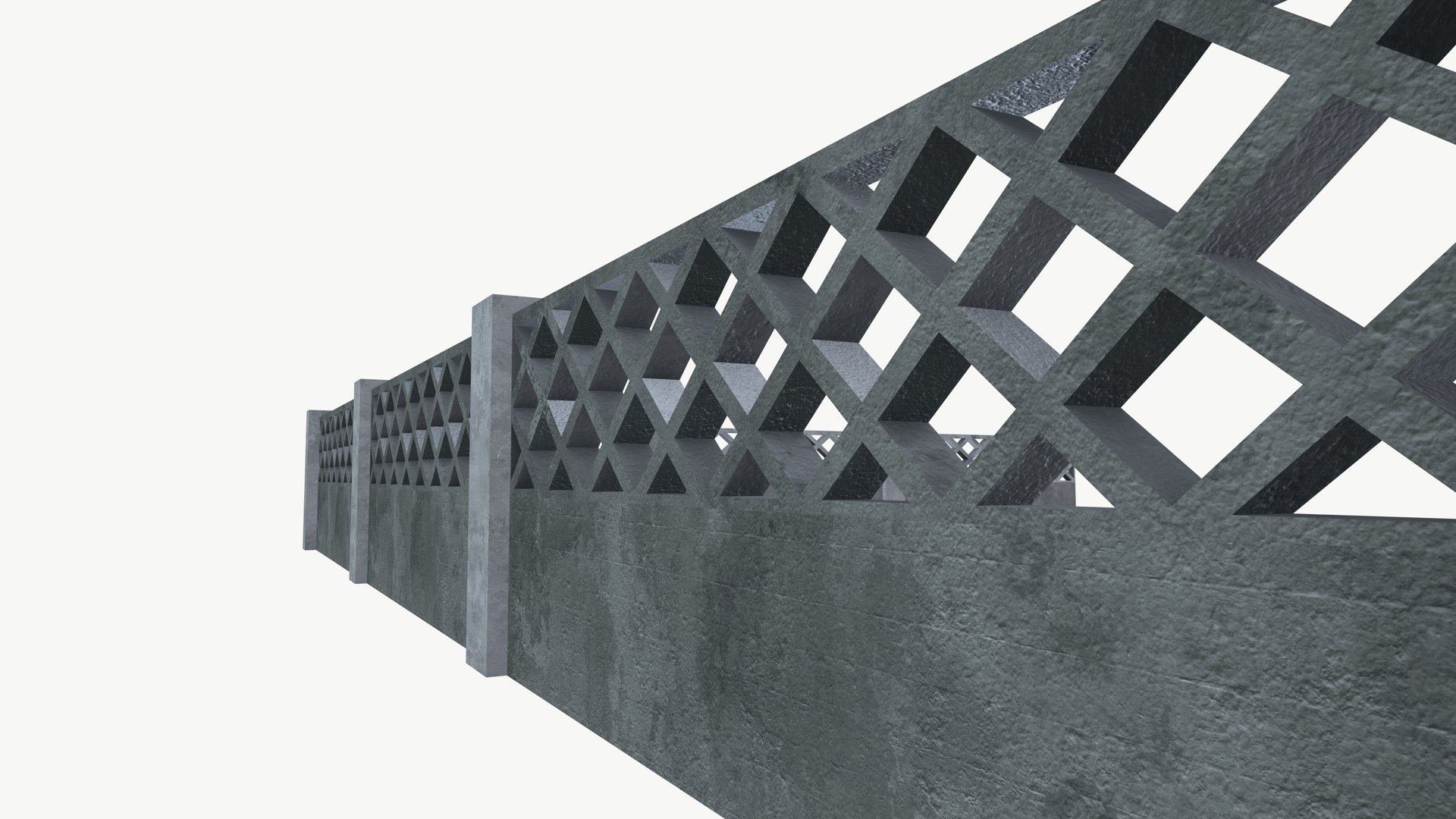 Compound Wall 3D Model - TurboSquid 2387217