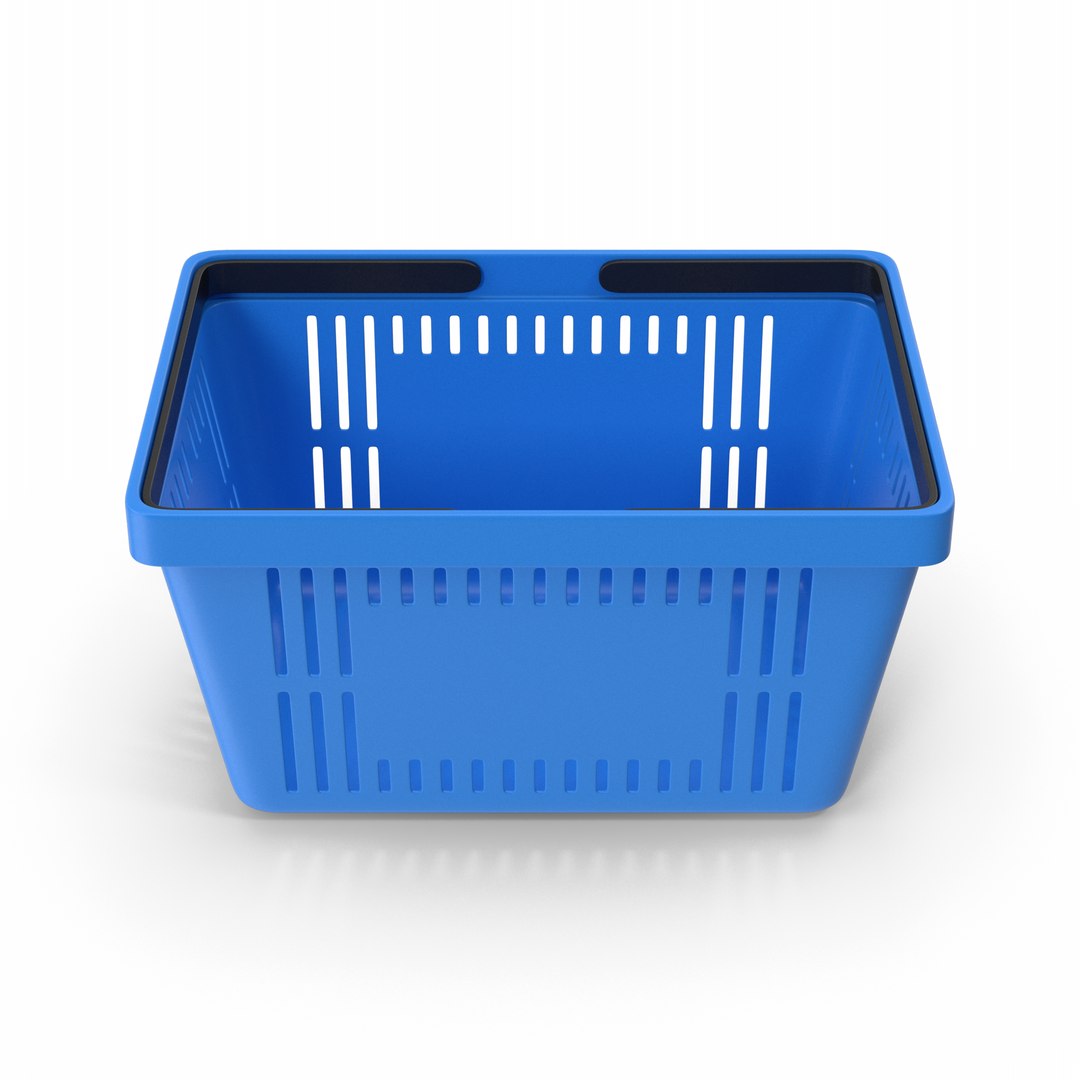 Blue Shopping Basket model - TurboSquid 2168524