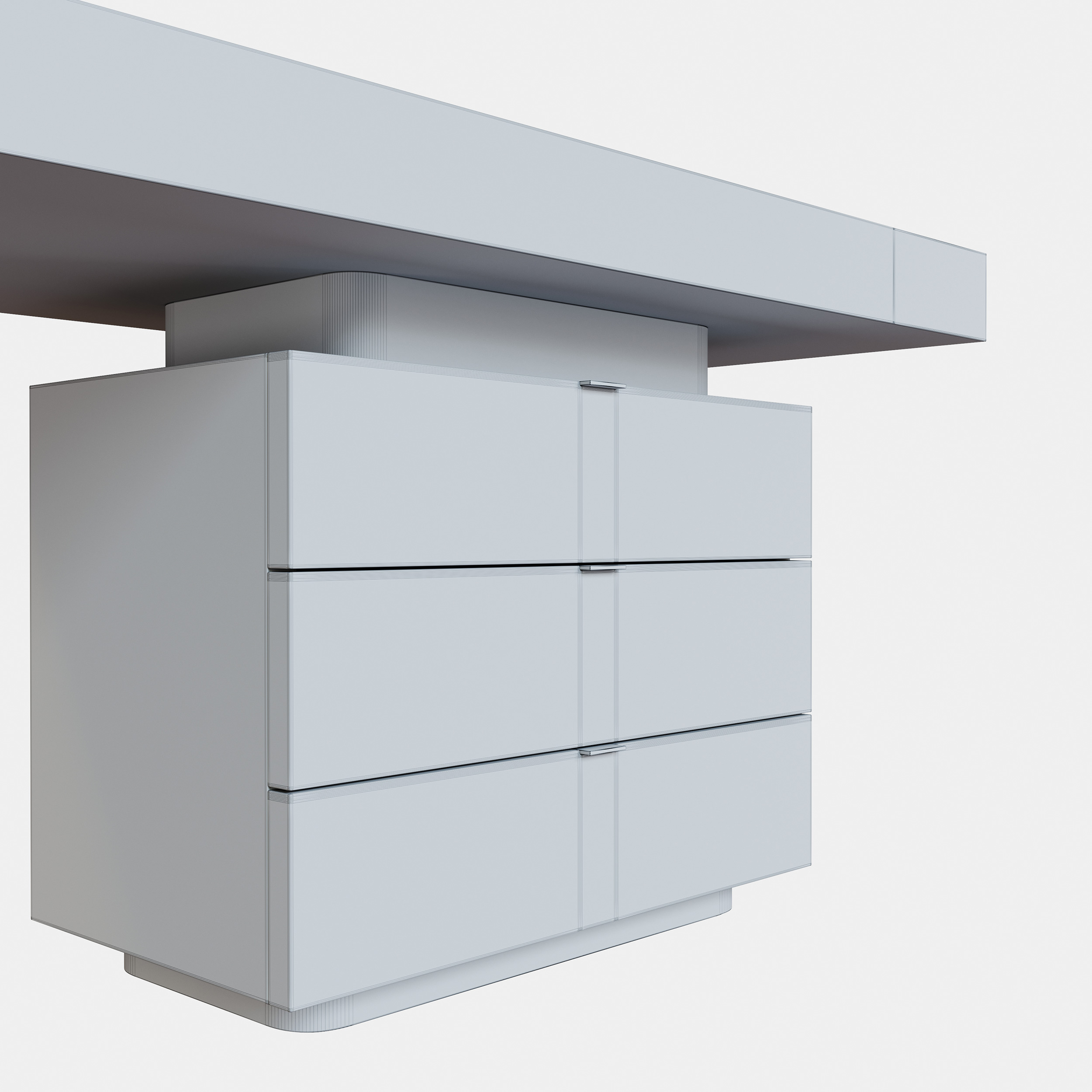 3D minotti carson writing desk model - TurboSquid 1411800